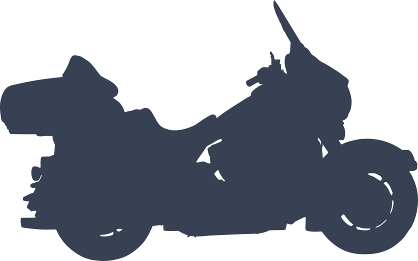 Motorcycle Shape Sticker - 50+ Colors!