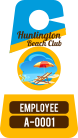 Multi Color Triangle Hang Tag Parking Permit for Employees