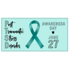 National Ptsd Awareness Day Card Sticker