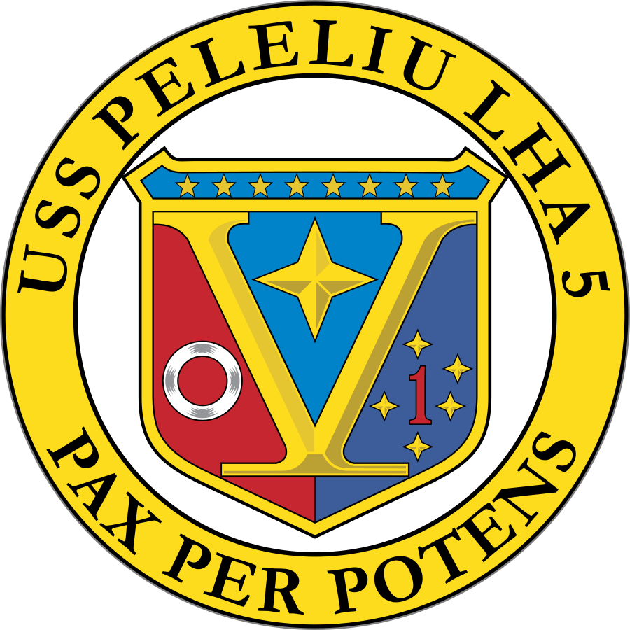 Navy Amphibious Assault Ship Lha 5 Uss Peleliu Sticker