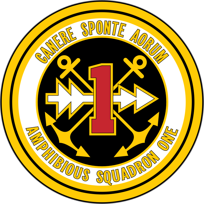 Navy Amphibious Squadron One Emblem Sticker