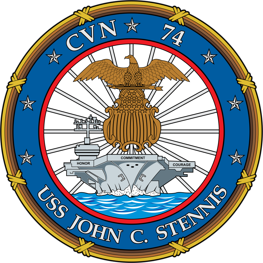 Navy Carrier Ship Cvn 74 Uss John C. Stennis Sticker