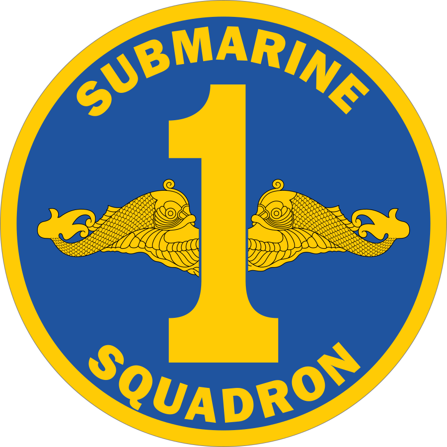 Navy Commander Submarine Squadron 1 Sticker