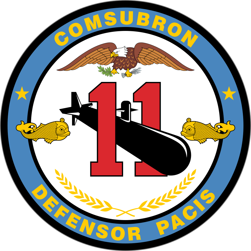 Navy Commander Submarine Squadron 11 Sticker Shipped Fast & Free!