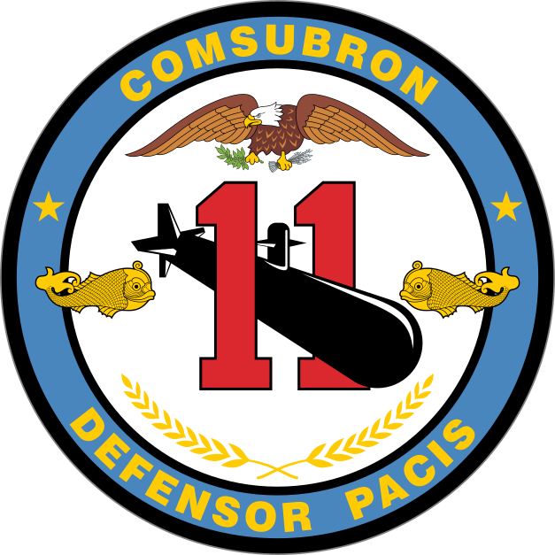 Navy Commander Submarine Squadron 11 Sticker Shipped Fast & Free!