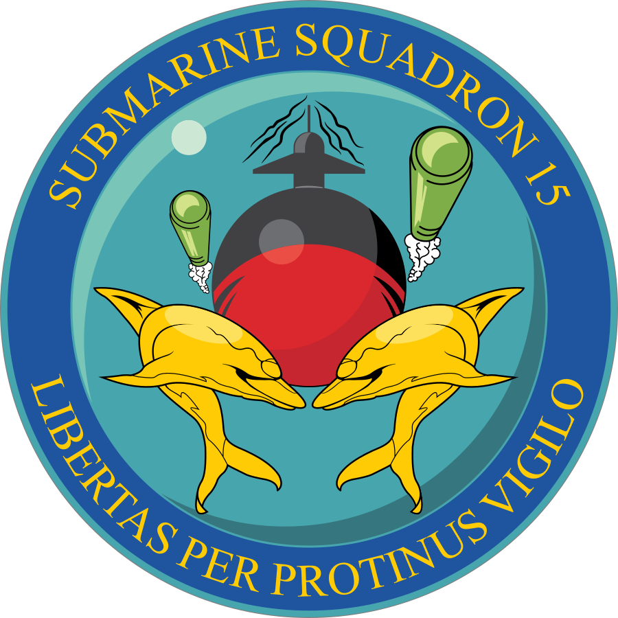 Navy Commander Submarine Squadron 15 Sticker