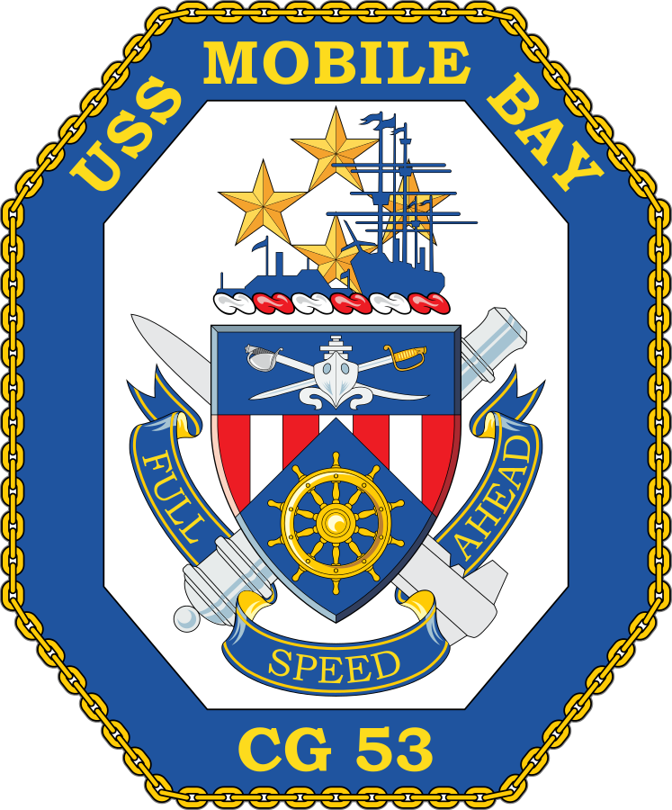 Navy Cruiser Ship Cg 53 Uss Mobile Bay Sticker