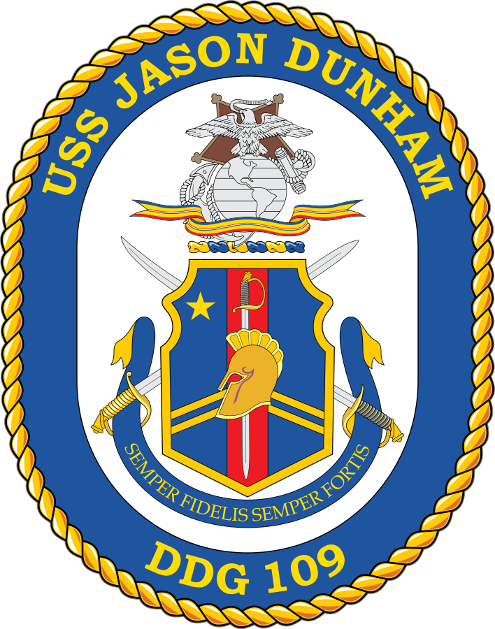 Navy Destroyer Ship Ddg 109 Uss Jason Dunham Sticker