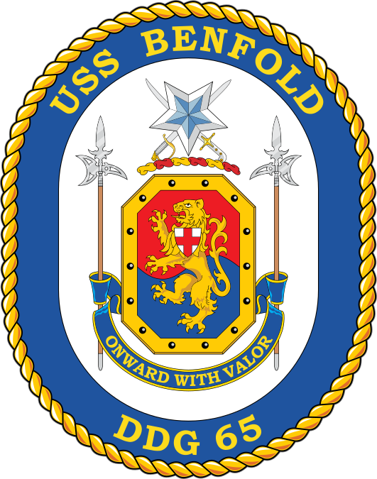 Navy Destroyer Ship Ddg 65 Uss Benfold Sticker