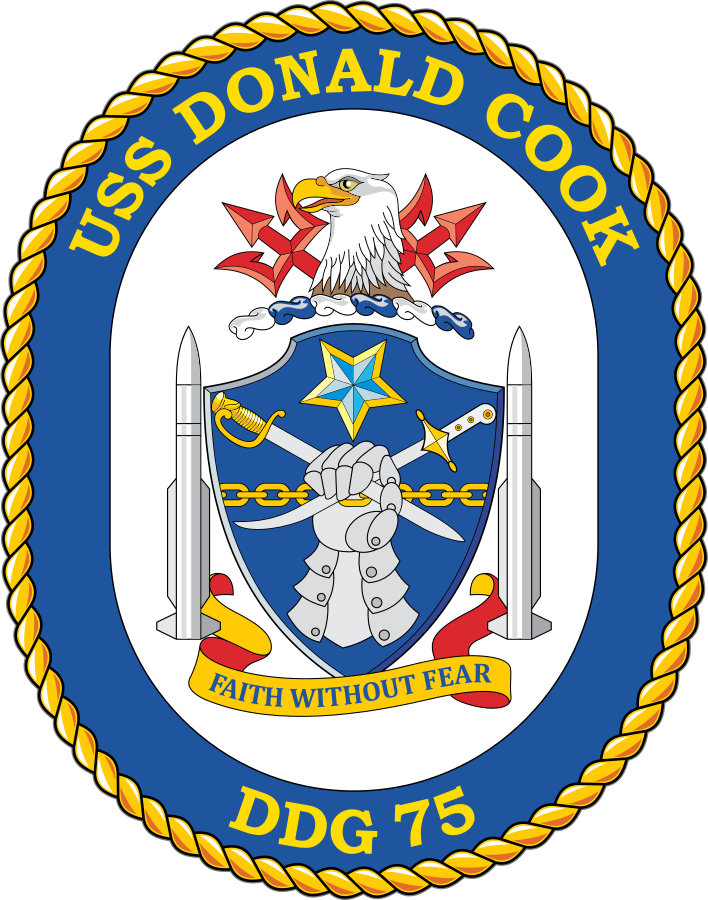 Navy Destroyer Ship Ddg 75 Uss Donald Cook Sticker