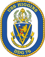 Navy Destroyer Ship Ddg 76 Uss Higgins Sticker - 50+ Color Options!