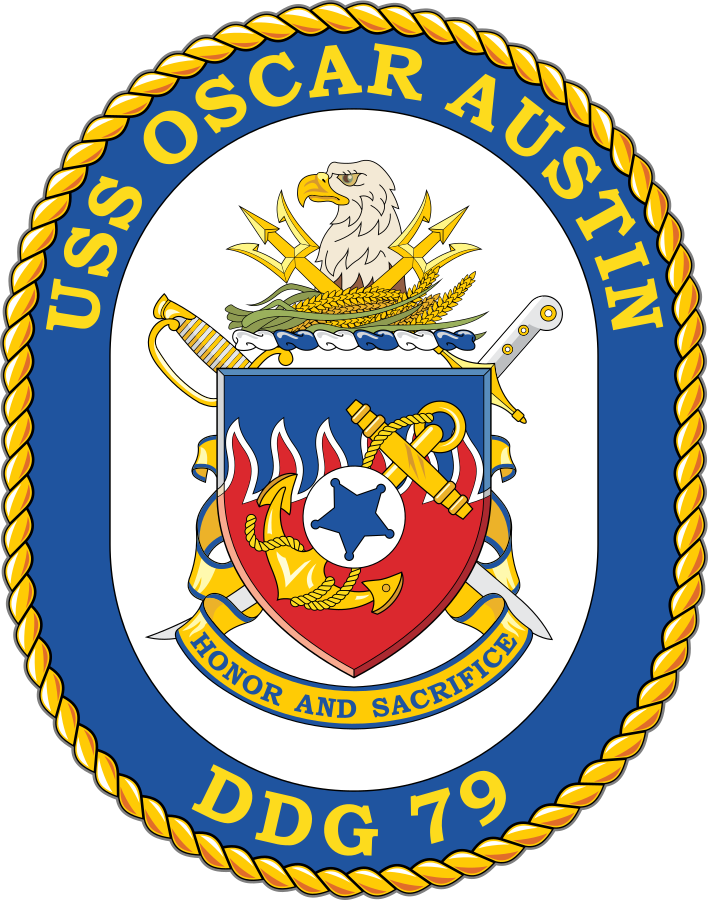 Navy Destroyer Ship Ddg 79 Uss Oscar Austin Sticker