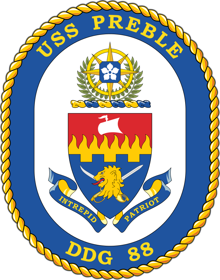 Navy Destroyer Ship Ddg 88 Uss Preble Magnet