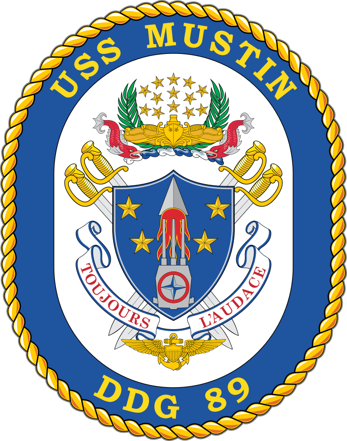 Navy Destroyer Ship Ddg 89 Uss Mustin Sticker Shipped Fast & Free!