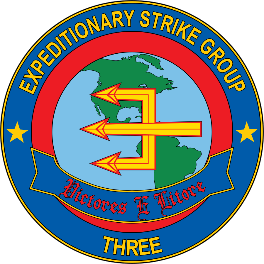 Navy Expeditionary Strike Group Three Emblem Sticker
