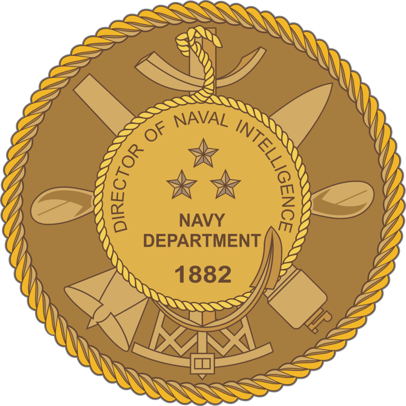 Vibrant, High-Quality Navy Intelligence Director Seal Stickers