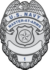 Navy Master-At-Arms Badge Sticker - 50+ Color Options!
