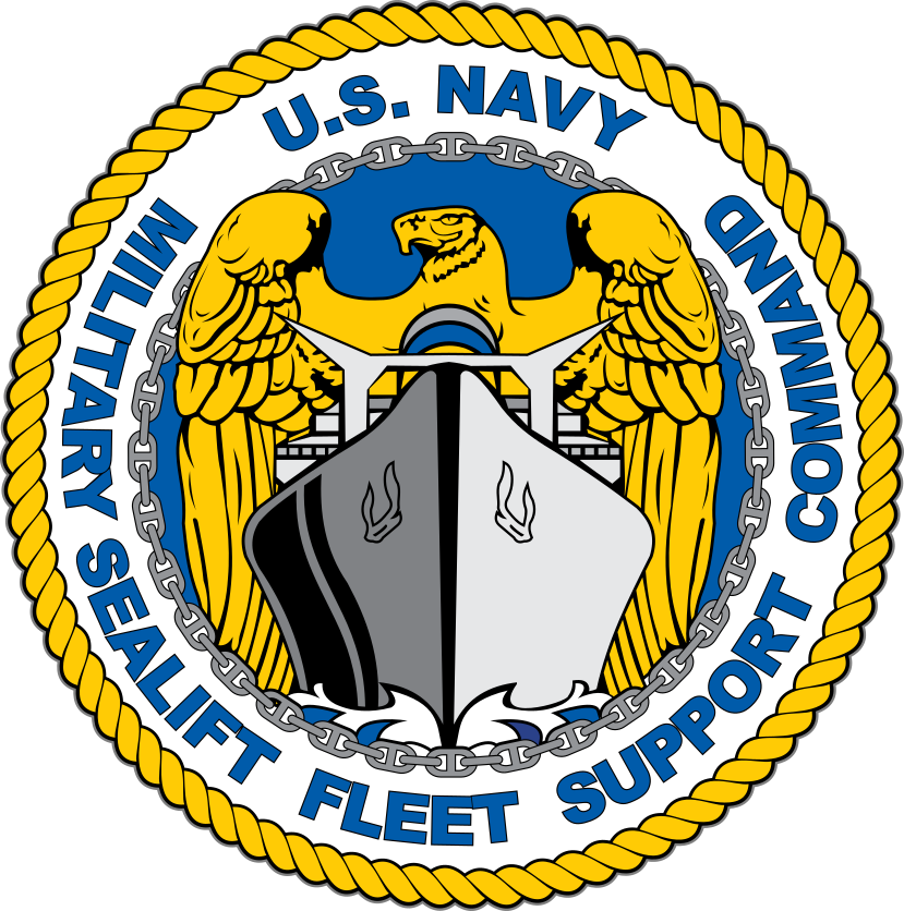 Navy Military Sealift Fleet Support Command Emblem Sticker