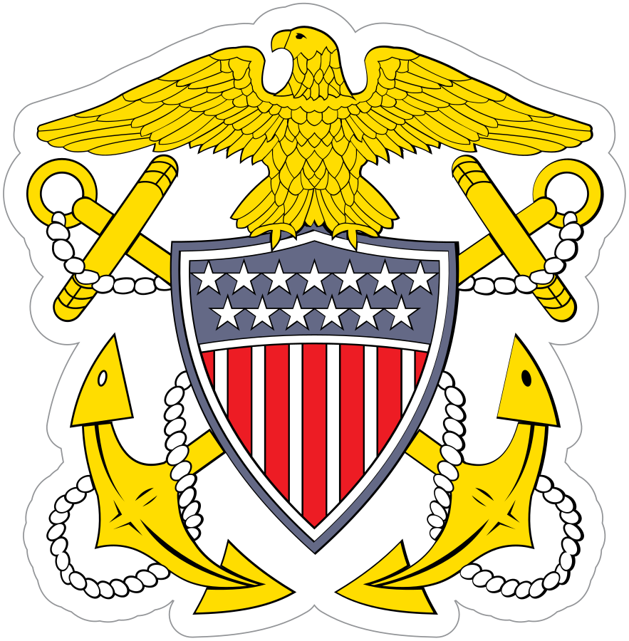 Navy Officer Badge Sticker
