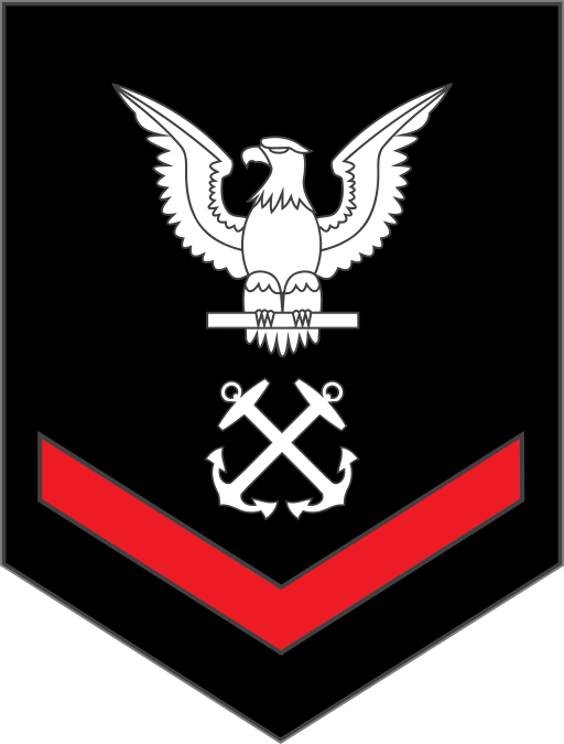 Navy Rank E-4 Third Class Petty Officer Sticker