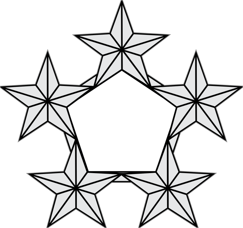 Vibrant, High-Quality Navy Rank Fleet Admiral Stickers