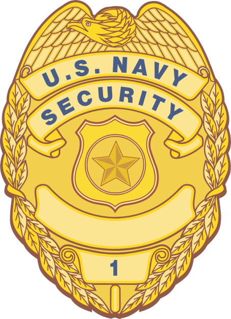 Order Your Navy Security Badge Sticker Today - Free Shipping!