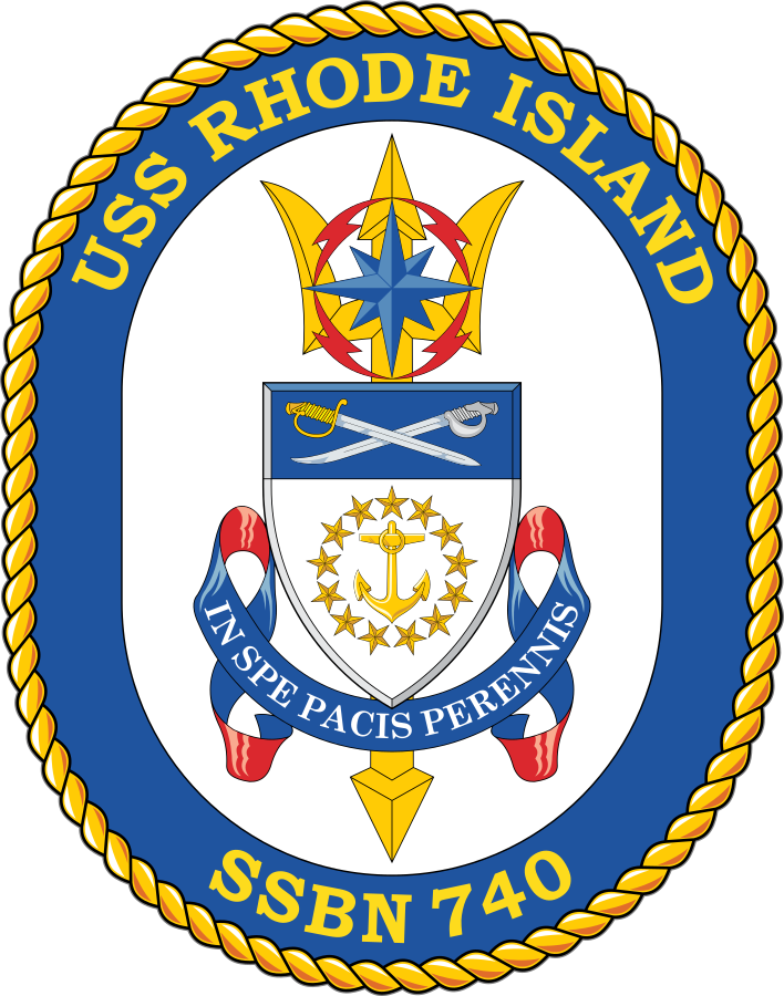 Navy Submarine Ssbn 740 Uss Rhode Island Sticker - 50+ Color Options!