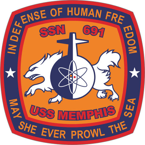 Vibrant, High-Quality Navy Submarine Ssn 691 Uss Memphis Magnets