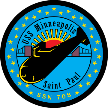 Navy Submarine Ssn 708 Uss Minneapolis Sticker Shipped Fast & Free!