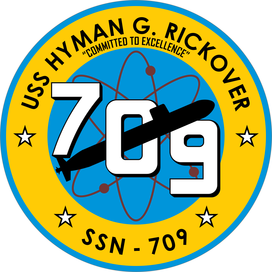 Navy Submarine Ssn 709 Uss Hyman G. Rickover Sticker