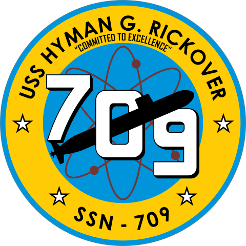 Navy Submarine Ssn 709 Uss Hyman G. Rickover Sticker