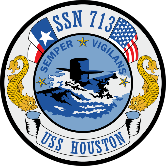 Navy Submarine Ssn 713 Uss Houston Sticker