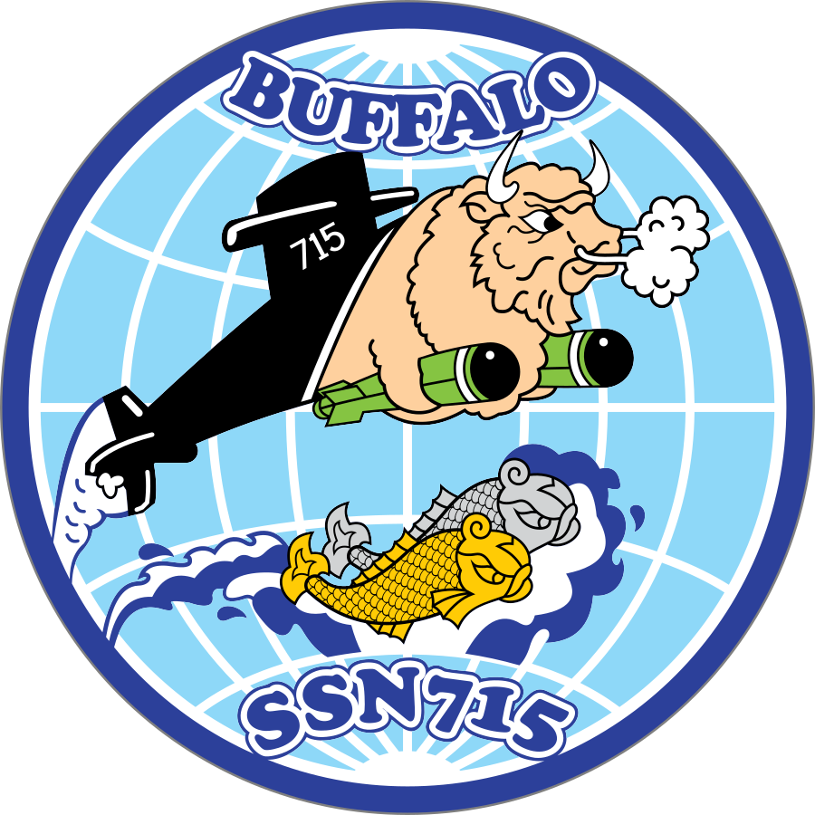 Navy Submarine Ssn 715 Uss Buffalo Sticker