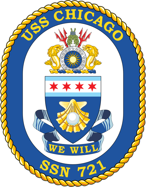 Vibrant, High-Quality Navy Submarine Ssn 721 Uss Chicago Magnets