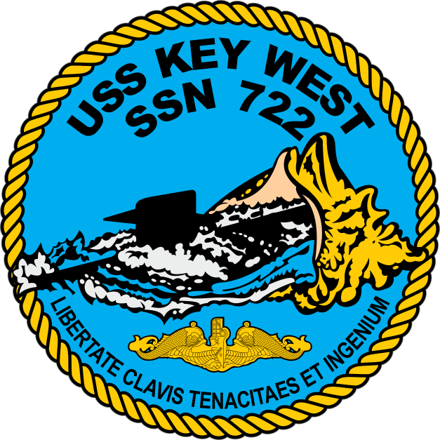 Vibrant, High-Quality Navy Submarine Ssn 722 Uss Key West Magnets