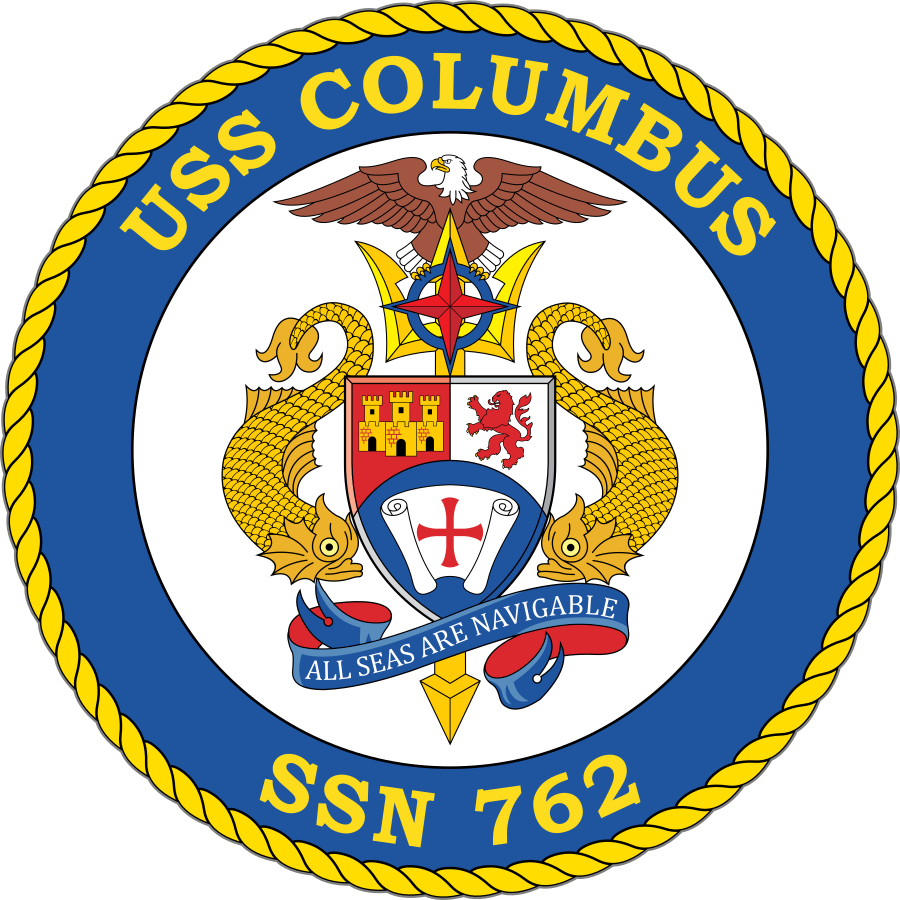 Navy Submarine Ssn 762 Uss Columbus Sticker
