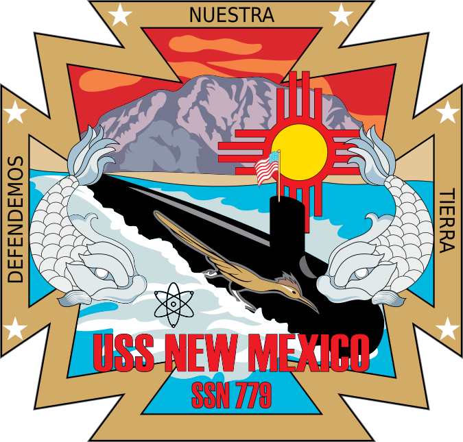 Navy Submarine Ssn 779 Uss New Mexico Sticker