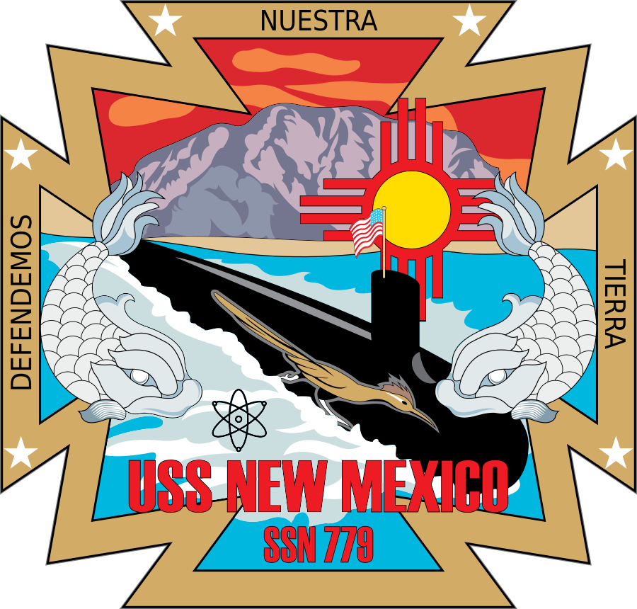 Navy Submarine Ssn 779 Uss New Mexico Sticker