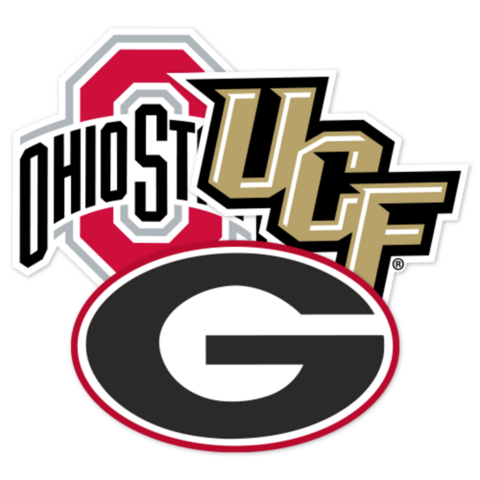 Official NCAA College Basketball Stickers | Team Logo Decals