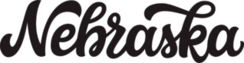 Nebraska Calligraphy Sticker
