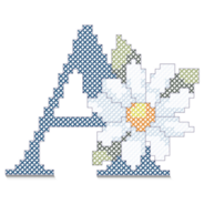 Needlepoint A Sticker