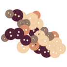 Neutral Buttons Sticker