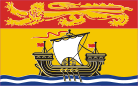 New Brunswick Flag Sticker Shipped Fast & Free!