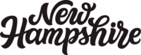 New Hampshire Calligraphy Sticker