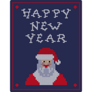 New Year Design Sticker