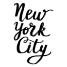 New York City Lettering Sticker