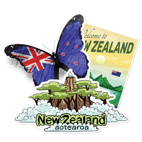 New Zealand Stickers and Decals | Free Shipping