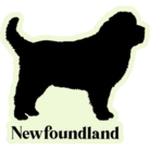 Newfie Silhouette Sticker