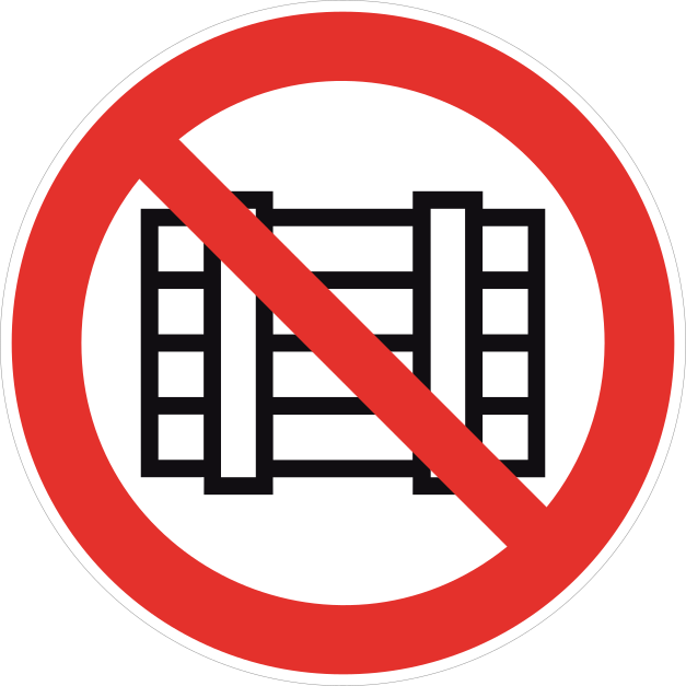 Order Your No Pallets Sign Sticker Today - Free Shipping!