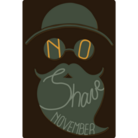 No Shave November Sticker